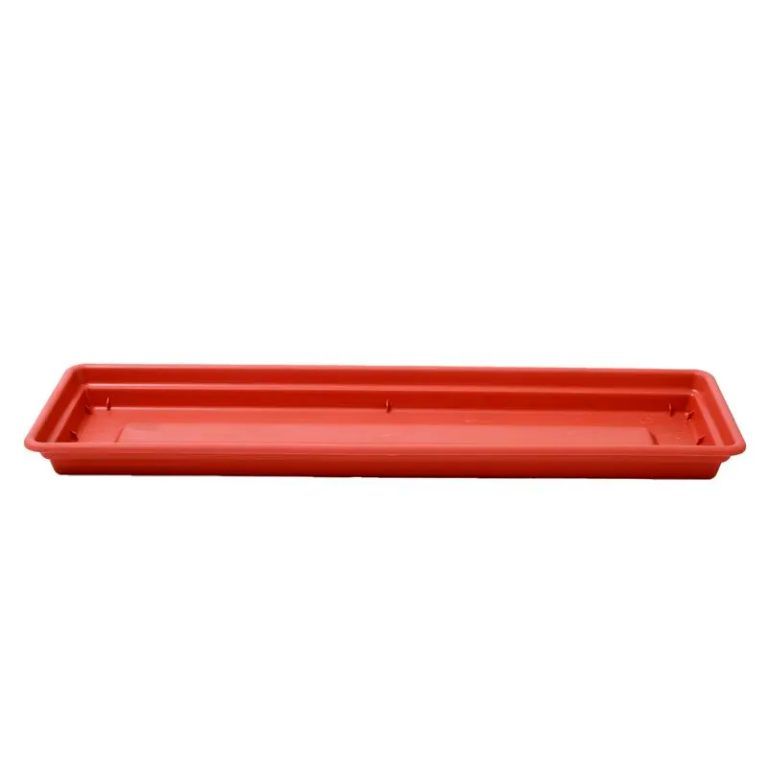 Plato de Maceta Rectangular Dura Kotta 44cm / Terracota - Reyplast - BUALE