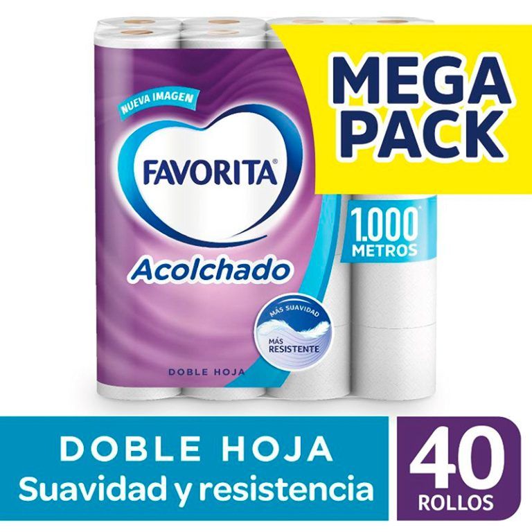 Papel Higiénico Doble Hoja 24 unidades - Favorita | Hogar BUALE