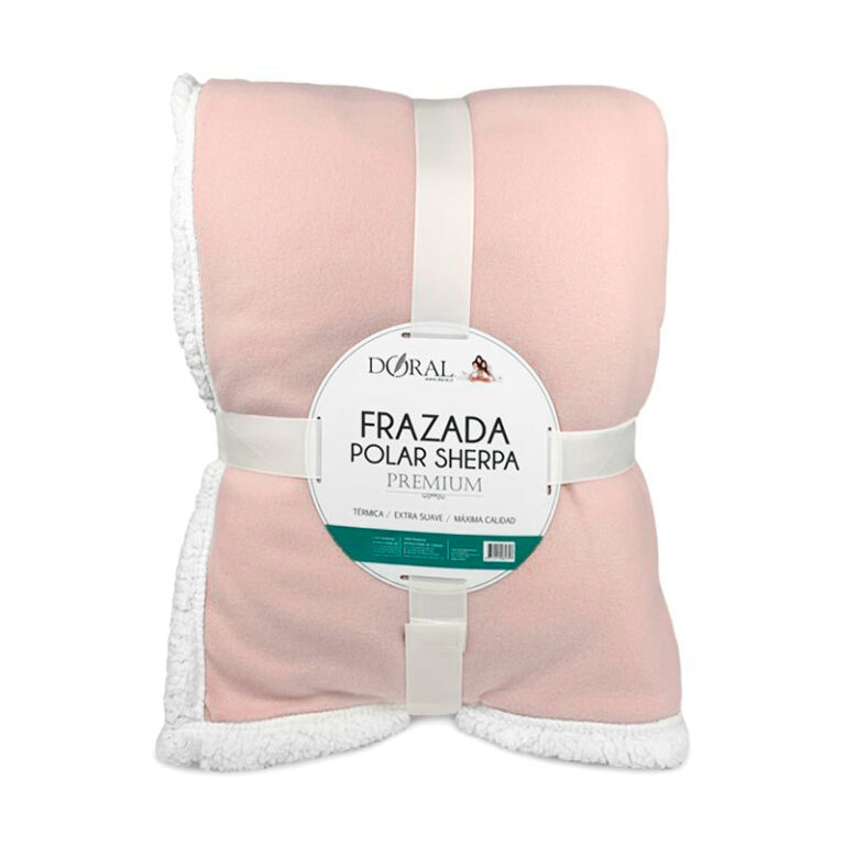 Frazada Polar Sherpa Premium 2 Plazas / Palo Rosa - Doral | BUALE