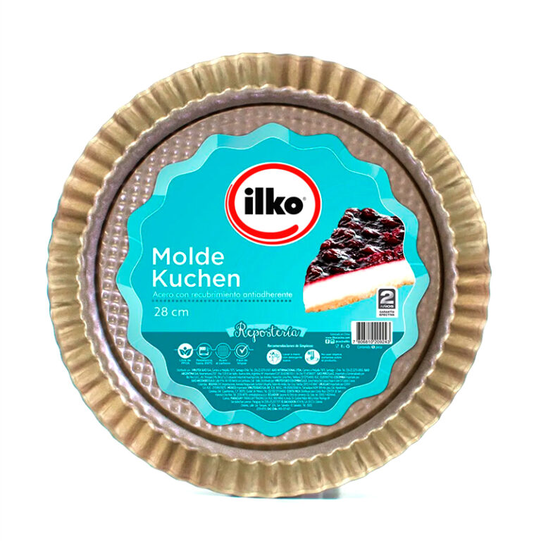 Molde para Kuchen y Pizzas 28cm Non Stick Gold - Ilko | BUALE
