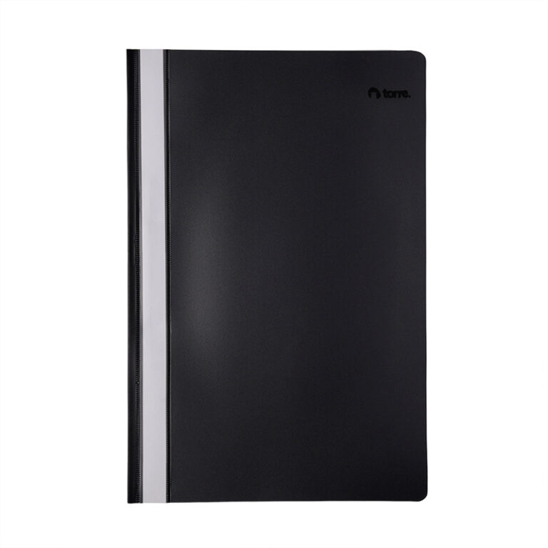 Carpeta PVC Plast File Oficio / Negra - Torre - BUALE